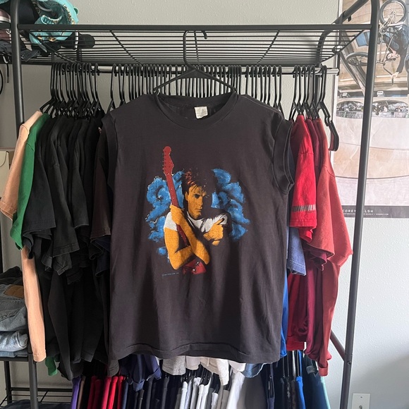 Shirts | Vintage Faded Rick Springfield 1984 World Tour Sleeveless Tee Tank Top | Poshmark